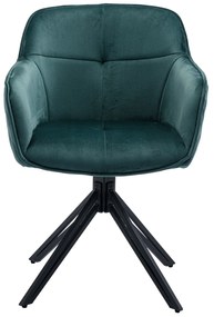 Jídelní židle s loketní opěrkou Emma Barva: Zelená