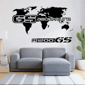 Samolepka GS Adventure Mapa