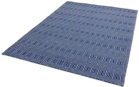 Modrý  koberec Darisi Blue Rozměry: 66x200 cm