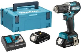 Makita - 18V AKU vrtací šroubovák, 2x aku 2,0 Ah LXT, nabíječka DDF487RAJ