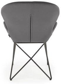 Jídelní židle Lyris, šedá / černá