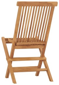Skládací zahradní židle 6 ks masivní teakové dřevo,  3096591
