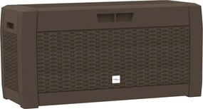 Zahradní úložný box hnědý 119 x 48 x 60 cm polypropylen 152196