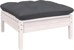 6dílná zahradní sedací souprava s poduškami bílá borovice 3097080