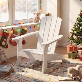 Costway Dětská židle Adirondack ze zahradní židle HIPS s ergonomickou opěrkou