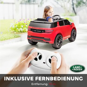 Dětské elektrické autíčko AIYAPLAY 12V Land Rover Discovery Sport s 2,4G dálkovým ovládáním, hudbou, klaksonem, elektrické vozidlo s LED světly, USB/…