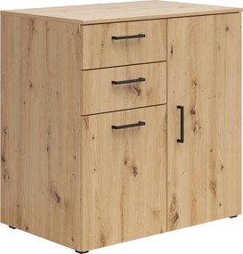 XXXLutz KOMODA, dub artisan, 80/83/52 cm Carryhome - Široké komody - 002427022127