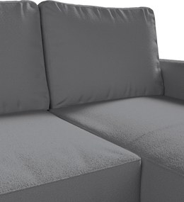 Potah na pohovku IKEA Backabro rozkládací se šezlongem barva šedá látka pletený vzor