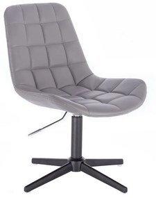 LuxuryForm DESIGN Židle PARIS na černém kříži - šedá