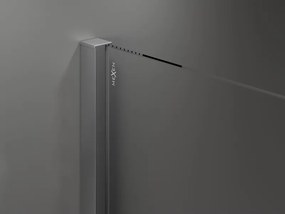 Mexen Velar, sprchový kout s posuvnými dveřmi 120 x 70 cm, 8mm sklo námraza, broušený grafit, 871-120-070-31-95