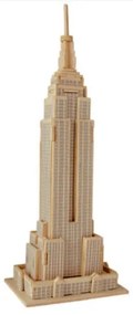 Woodcraft dřevěné 3D puzzle - skládačka Empire State Building