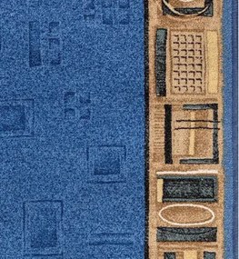 Associated Weavers, Protiskluzový běhoun na míru Jena 77, šíře 80 cm, modrá, chodba / předsíň