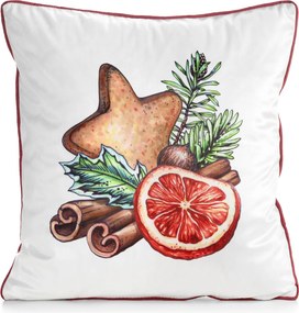 VÁNOČNÍ DEKORAČNÍ POVLAK NA POLŠTÁŘ COZY7 45X45 CM VZOROVANÝ