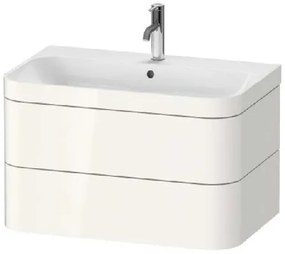 Duravit Happy D.2 Plus - Skříňka s umyvadlem 480x775x490 mm, 2 zásuvky, bílá vysoký lesk HP4637O2222