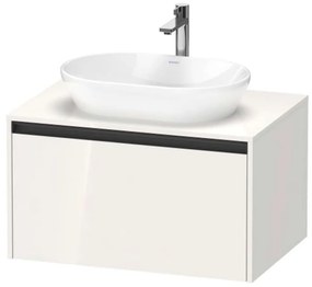 Duravit Ketho.2 - Umyvadlová skříňka s výřezem 46x80x55 cm, 1 zásuvka, lesklá bílá K24885022220000