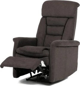 Polohovací křeslo hnědé elektrické TV-925 BR2