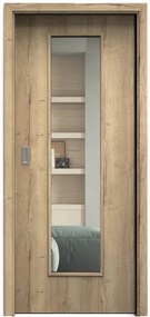 SAPELI ELEGANT KOMFORT M55 - CPL LAMINÁT - POSUVNÉ DVEŘE VČ. ZÁRUBNĚ - Dub Halifax Průchozí šířka (cm): 100, Průchozí výška (cm): 210