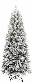Umělý vánoční stromeček Bílá 150 cm PVC, plast, ocel a PE 3396035