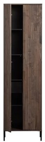 Hnědá šatní skříň v dekoru jasanu 60x210x42 cm Gravure – WOOOD