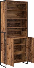 Vysoké skříně Staré dřevo 79 x 36 x 200 cm Kompozitní dřevo 3403044