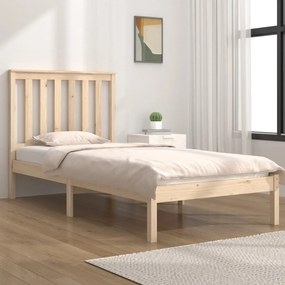 vidaXL Rám postele masivní borovice 90 x 190 cm Single [3103811] Barva: Bílá