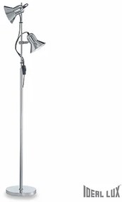 IDEAL LUX Podlahová lampa POLLY, chromovaná 61122