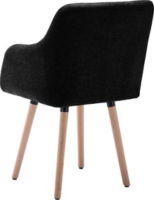 vidaXL Jídelní židle 2 ks textil [322985] Barva: Tmavě šedá