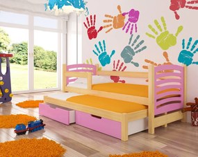 Dětská postel s matracemi AVILA Další barva: Pink