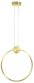 Toolight Toolight, LED stropní svítidlo 40cm 17W 4000K APP1396-CP, zlatá lesklá, OSW-00954