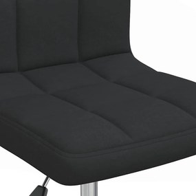 Otočná jídelní židle černá textil 3087537
