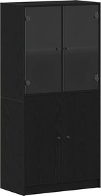 Vysoký bufet Černý dub 68 x 37 x 142 cm 3329301