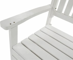 Zahradní lavička, bílá, 150cm, AMULA