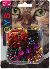 Magic Cat Hračka - míček s třásněmi lesklý 3.75cm 4ks