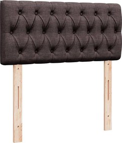 Box spring postel s matrací tmavě hnědá 90x200 cm textil 3286961