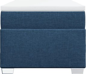 Box spring postel s matrací modrá 90x190 cm textil 3285101