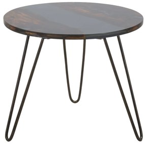 Kulatý konferenční stolek Mauro Ferretti Taran z akáciového dřeva, 50x45 cm