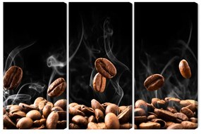 Vícedílný obraz Horká Kávová Zrna Nedostatek Nedostatek Přírodní plátno 120x80