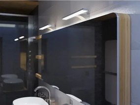 Koupelnové nástěnné LED svítidlo Panlux ELESAR PN12300005 12W IP44 4000K stříbrná