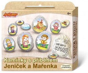 SMT Creatoys Kamínky s příběhem se samolepkami Jeníček a Mařenka kreativní sada