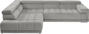 XXXLutz ROHOVÁ SEDAČKA, textil, barvy stříbra, světle šedá Beldomo Speed - Sedací soupravy - 000711005366