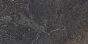 Mexen Blaze Nero glazovaná kamenina rekt. G1, podlahová-stěnová dlaždice 120 x 60 cm, carving - TL420-120-060-01
