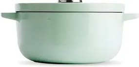 KITCHENAID Litinový kastrol s poklicí světle zelená 22 cm / 3,3 l / li