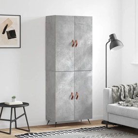 vidaXL Skříň highboard 69,5 x 34 x 180 cm kompozitní dřevo [3195651] Barva: Betonová šedá