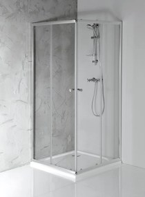 Aqualine Aqualine, AGGA čtvercová sprchová zástěna 900x900mm, čiré sklo, HLF909Y