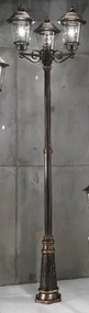 OR AL 11K/360.PF8T3 Venkovní stojanová lampa 3x100W E27,černá měď, IP44,pr. 66cm - ORION
