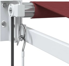 Automatická zatahovací markýza burgundská 350 x 250 cm 3215304