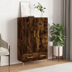 Fionshop 263911978 Skříň highboard kouřový dub 69,5 x 31 x 115 cm kompozi