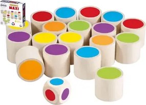 DETOA Maxi pexeso 18 dřevěných kamenů / Pexeso / Dřevo / od 2 let