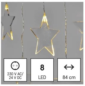LED vánoční závěs Starlight 45 x 84 cm teplá bílá
