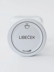 Samolepka na kořenky LIBEČEK průhledná 5 cm základní písmo